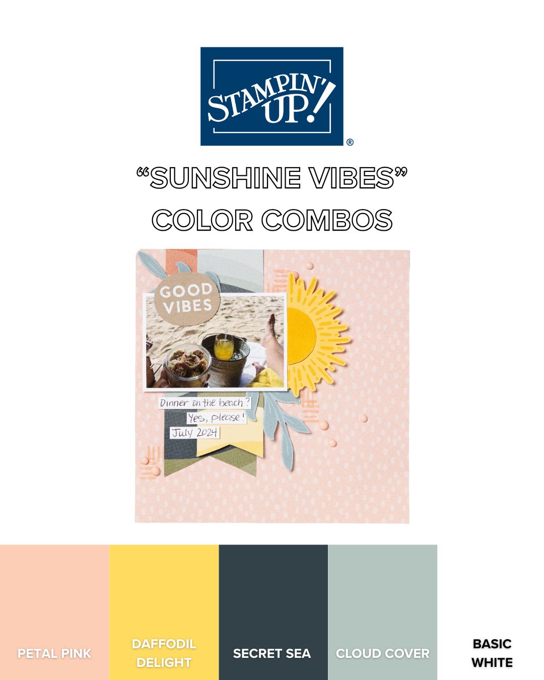 Inspiring Color Combinations for Stampin’ Up!’s Sunshine Vibes Bundle ...